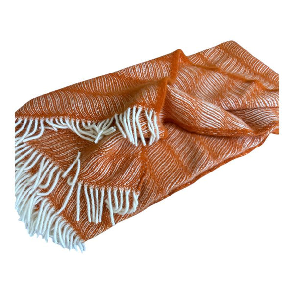 Burnt Orange Wool Throw – Pembrokeshire Creations & Beyond